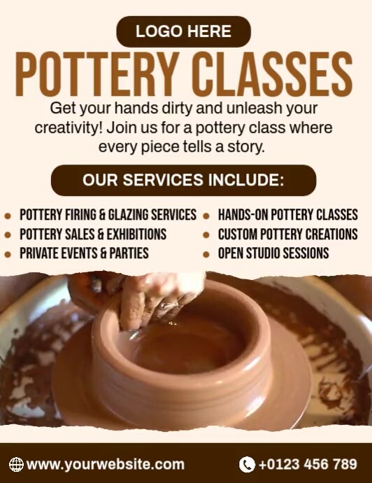 Pottery Classes Template | PosterMyWall