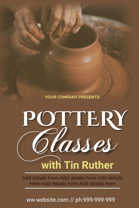 Copy of pottery clsasses poster,pottery poster,poster | PosterMyWall
