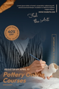 Pottery Online Courses Ads Template | PosterMyWall