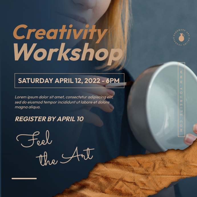 Pottery Workshop Ads Template | PosterMyWall