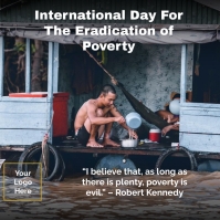 Poverty Eradication flyer Template | PosterMyWall