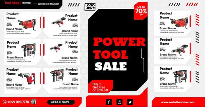 Copy of Powe Tools Sale | PosterMyWall