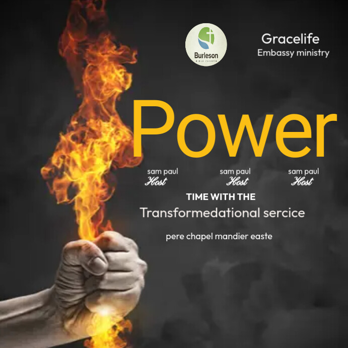 Copy of power church flyer (1) | PosterMyWall