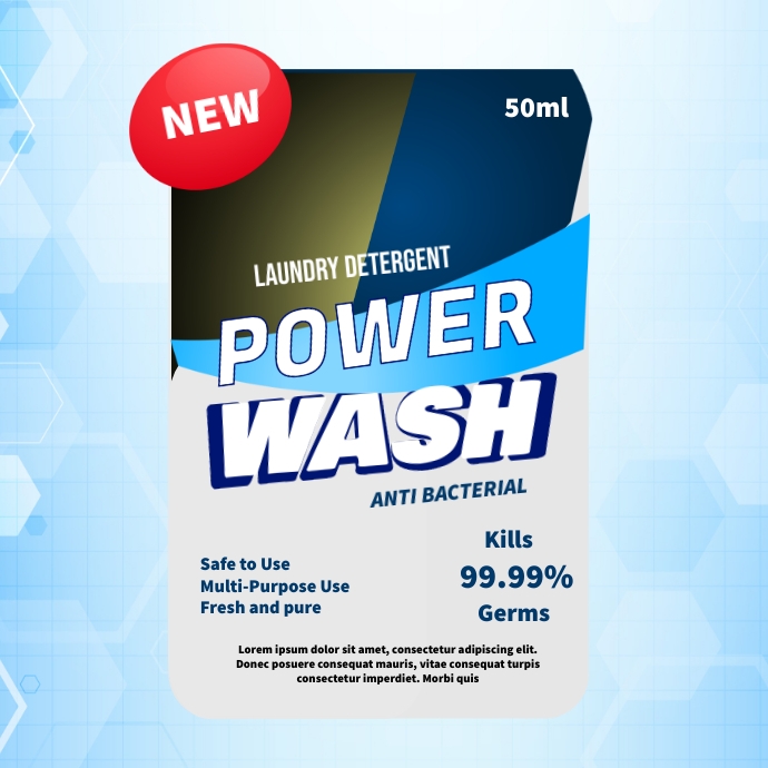 Power Detergent Template | PosterMyWall