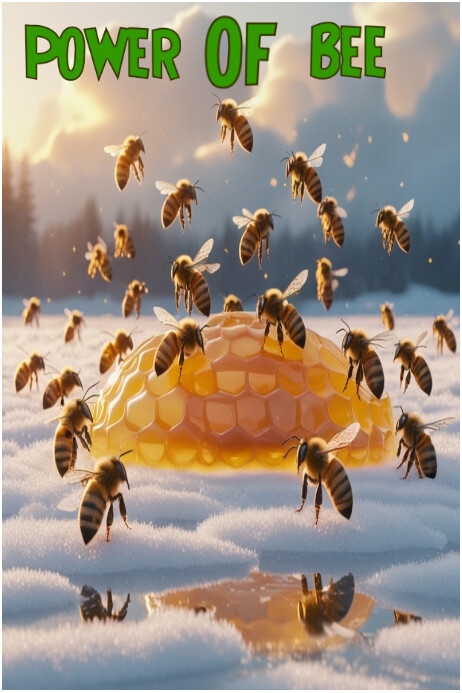 Power Of Bee Template | PosterMyWall
