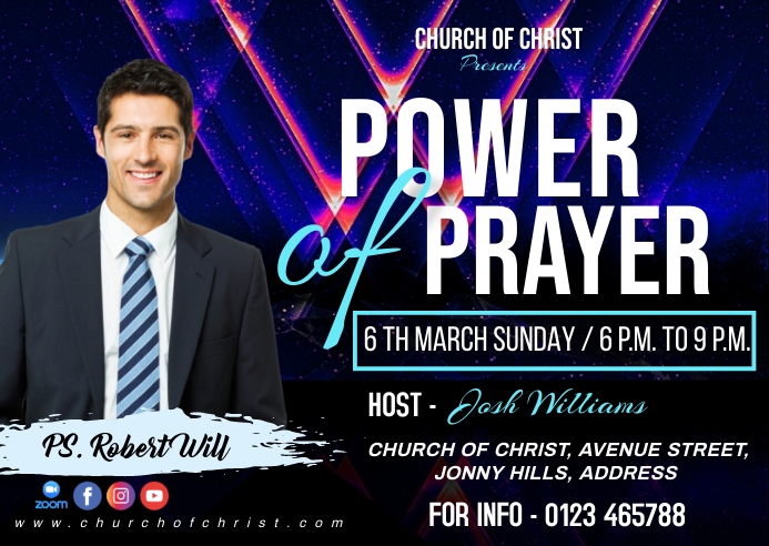 Power of prayer Template | PosterMyWall
