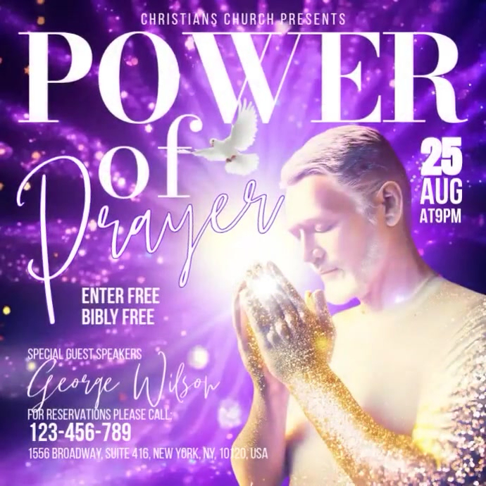 Plantilla de Power Of Prayer | PosterMyWall