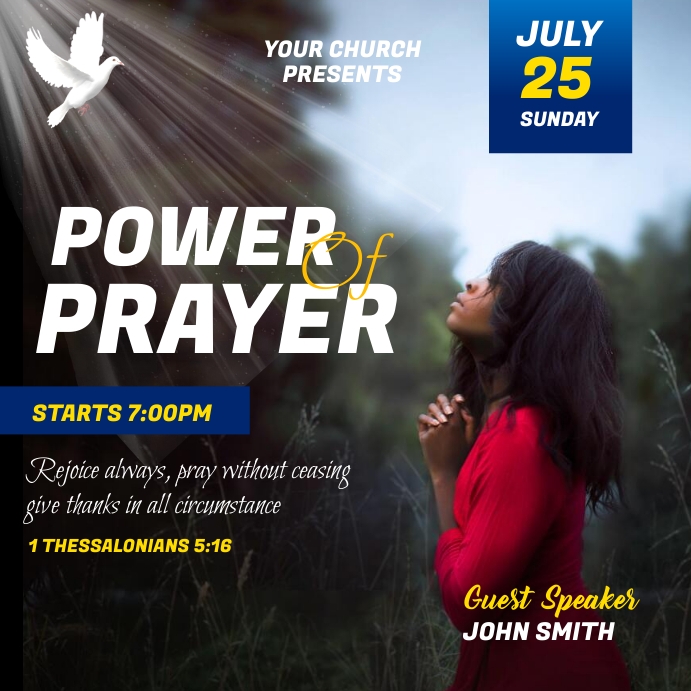 Copy of power of prayer | PosterMyWall