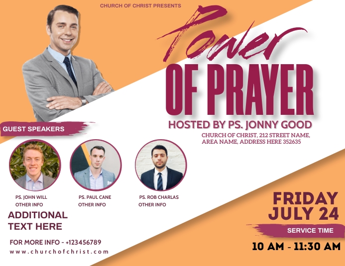 Power of prayer Template | PosterMyWall