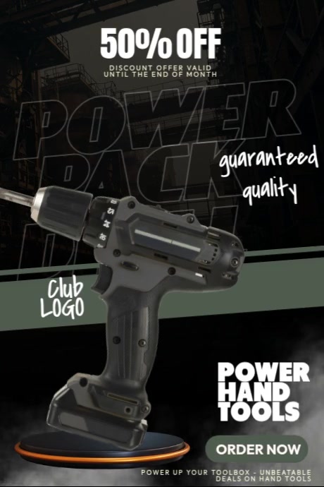 Power Pack Tools Video Template | PosterMyWall
