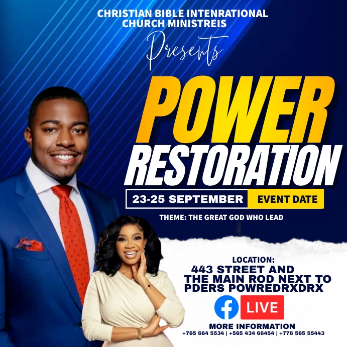 power restoration Template | PosterMyWall