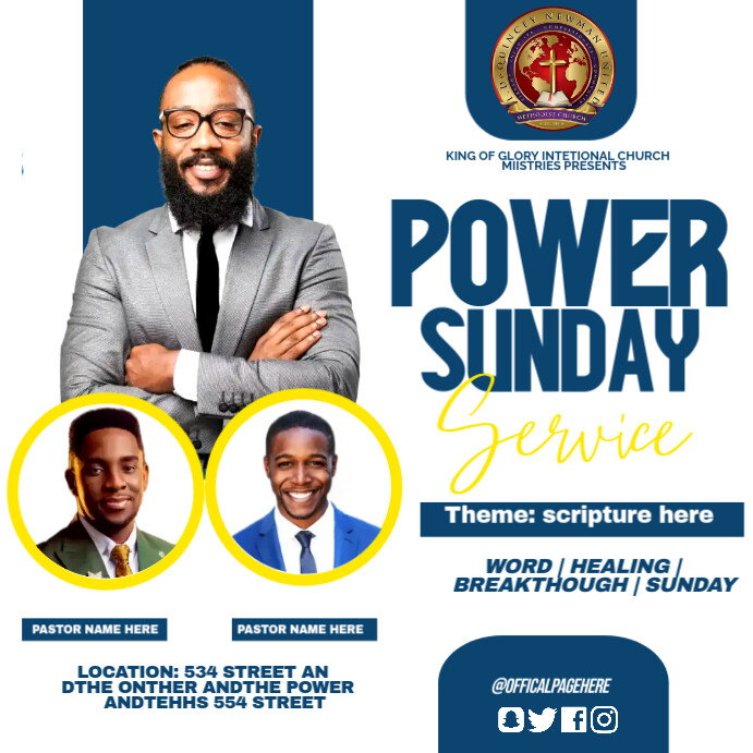 Power Sunday Template | PosterMyWall