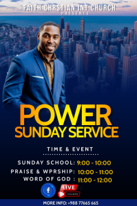 Sunday service Template | PosterMyWall