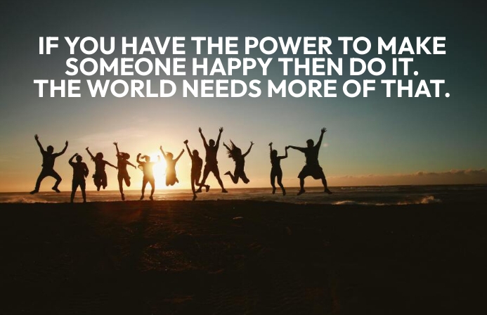POWER TO BE HAPPY QUOTE TEMPLATE | PosterMyWall