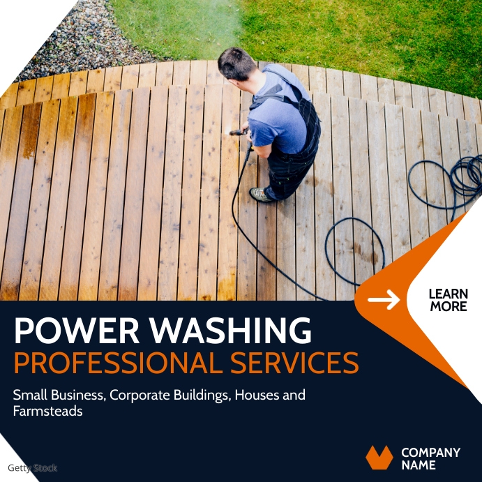 Copy of power washing professional services | PosterMyWall