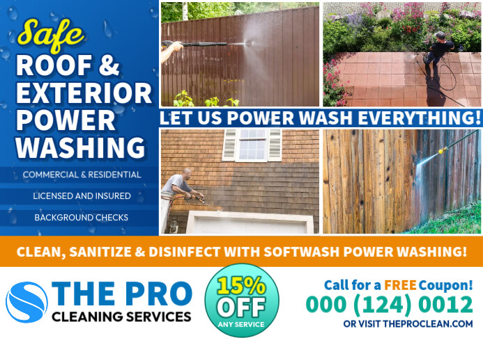 De Plantilla de Servicios de Lavado a | PosterMyWall