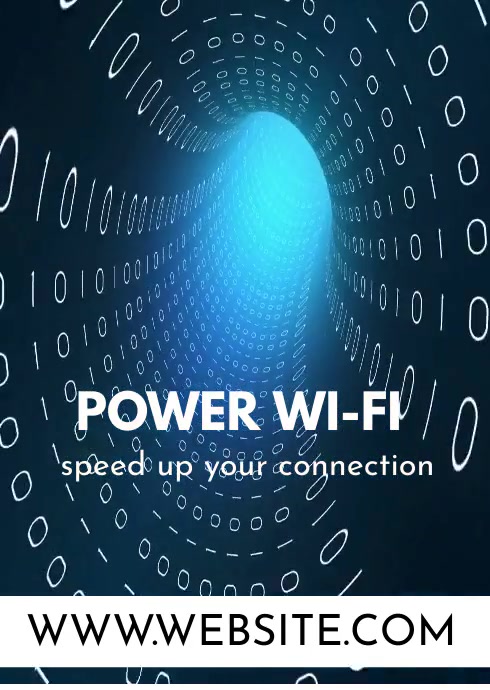 Copy of Power Wifi Speed up your internet connection | PosterMyWall