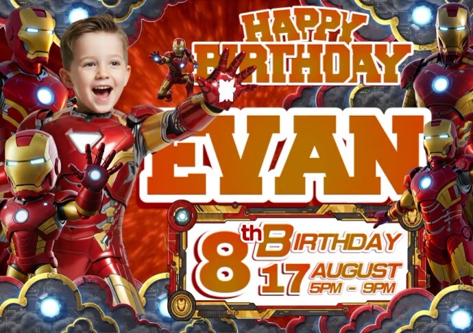 Power. Party. Playtime: Birthday Template | PosterMyWall