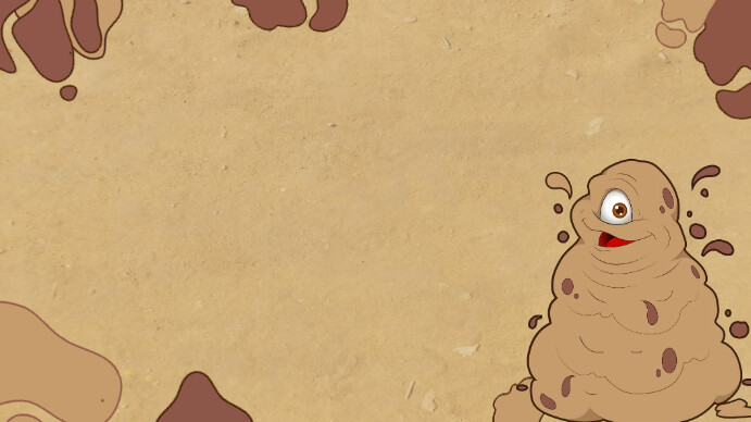 Powerpoint Brown Mud Sludge Monster Background for Kids Template | PosterMyWall