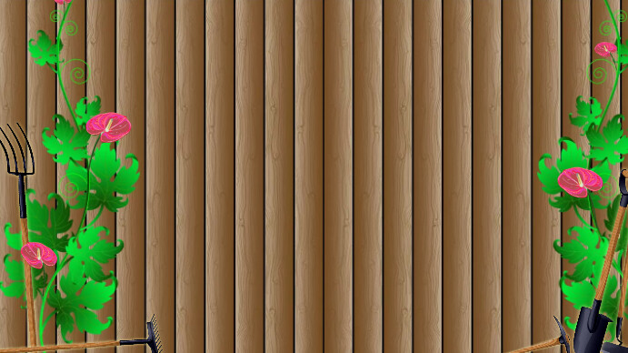 Modèle Powerpoint Garden Fence Background | PosterMyWall