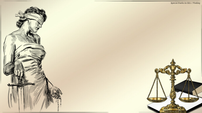 Powerpoint Justice and Law Background Template | PosterMyWall