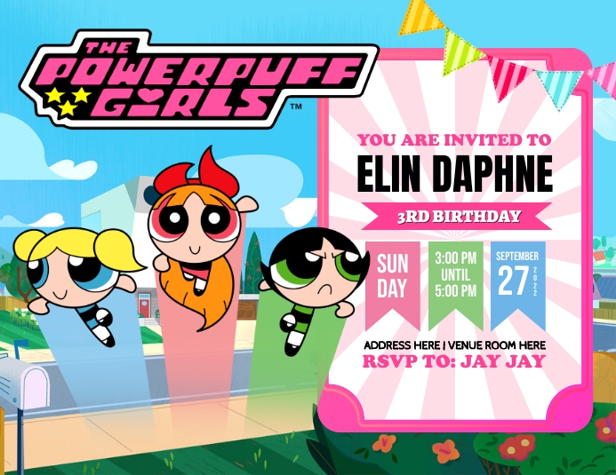 Powerpuff Girls Template | PosterMyWall