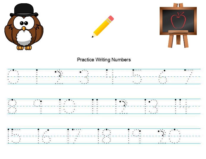 Copy of Practice Numbers 0 - 20 | PosterMyWall