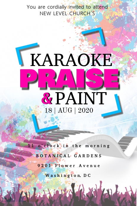 Copy of Praise & Paint | PosterMyWall