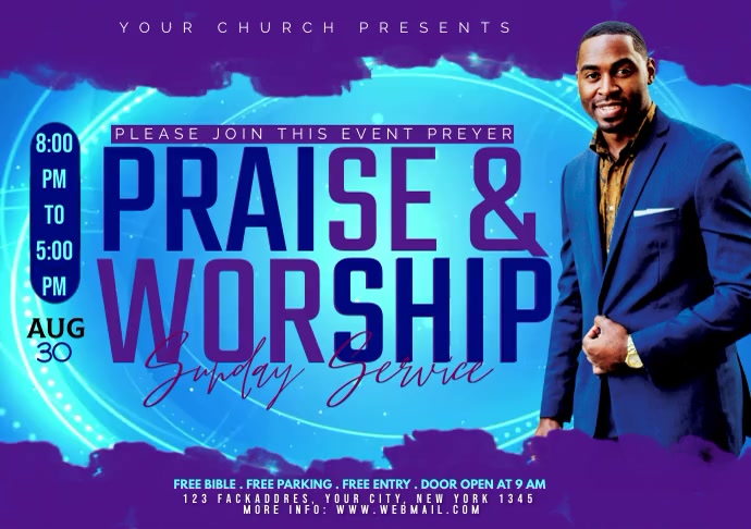 Praise & worship (1) Template | PosterMyWall