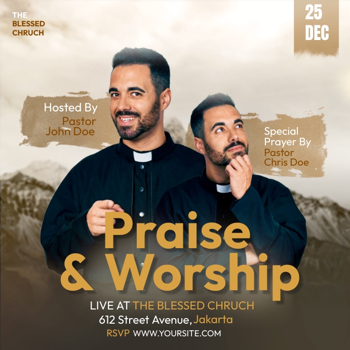 Praise & Worship Ads Template | PosterMyWall