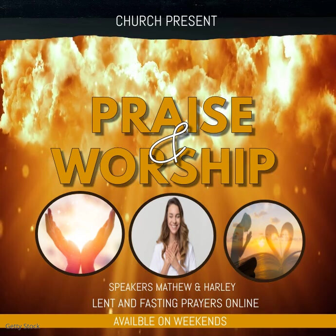 Praise & Worship Church Template | PosterMyWall