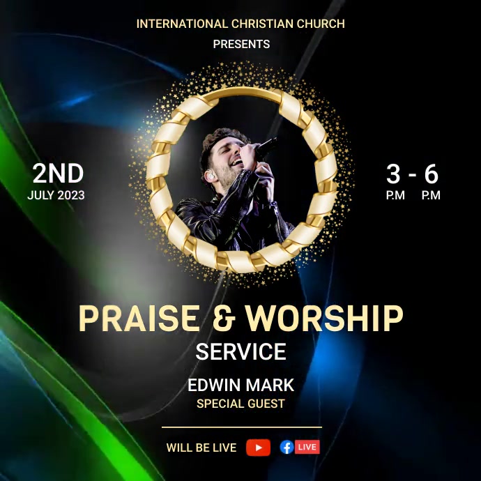 Praise & Worship Template | PosterMyWall