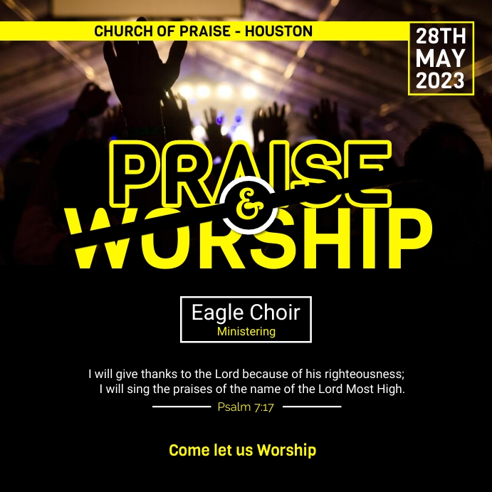 Praise & Worship | PosterMyWall