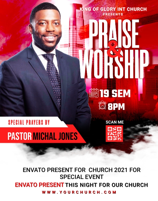 Praise & Worship flyer Template | PosterMyWall