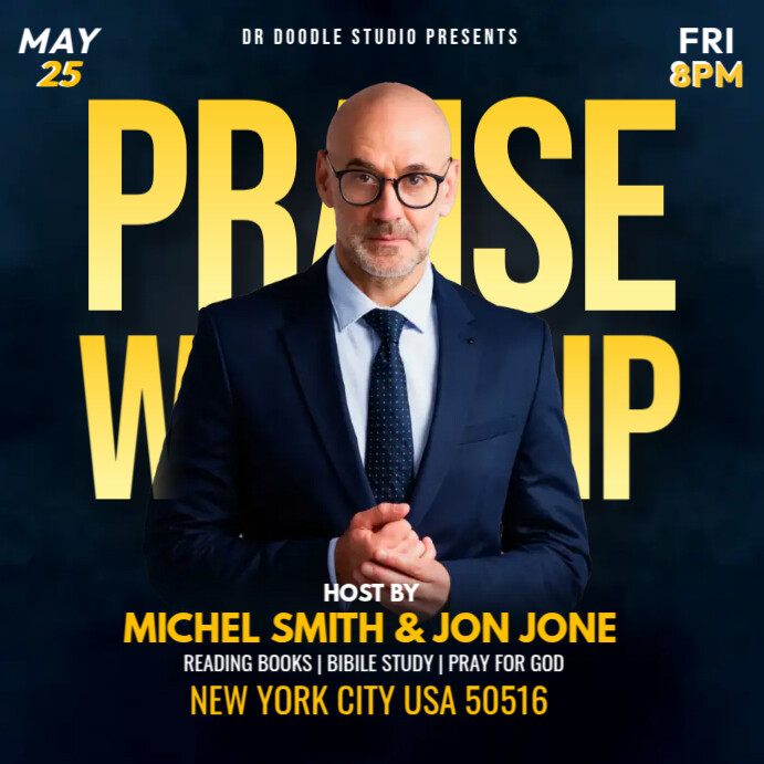 Praise & Worship Night Template | PosterMyWall