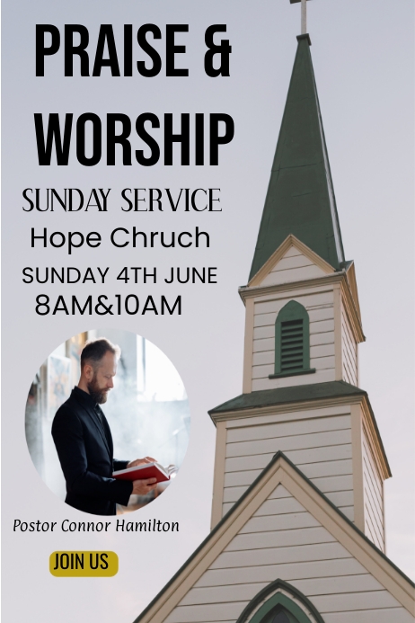 praise & worship Poster Design Template | PosterMyWall