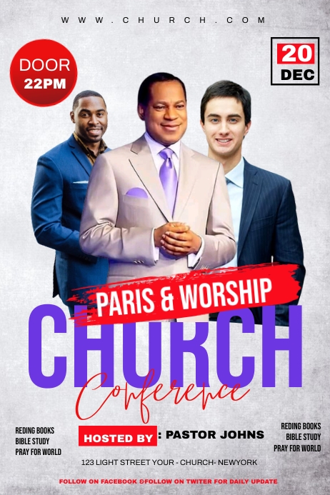 praise & worship poster template | PosterMyWall