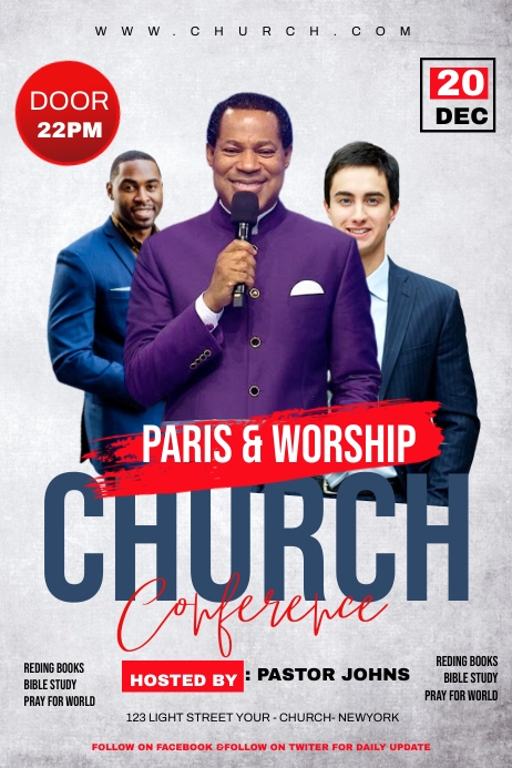 praise & worship poster template | PosterMyWall