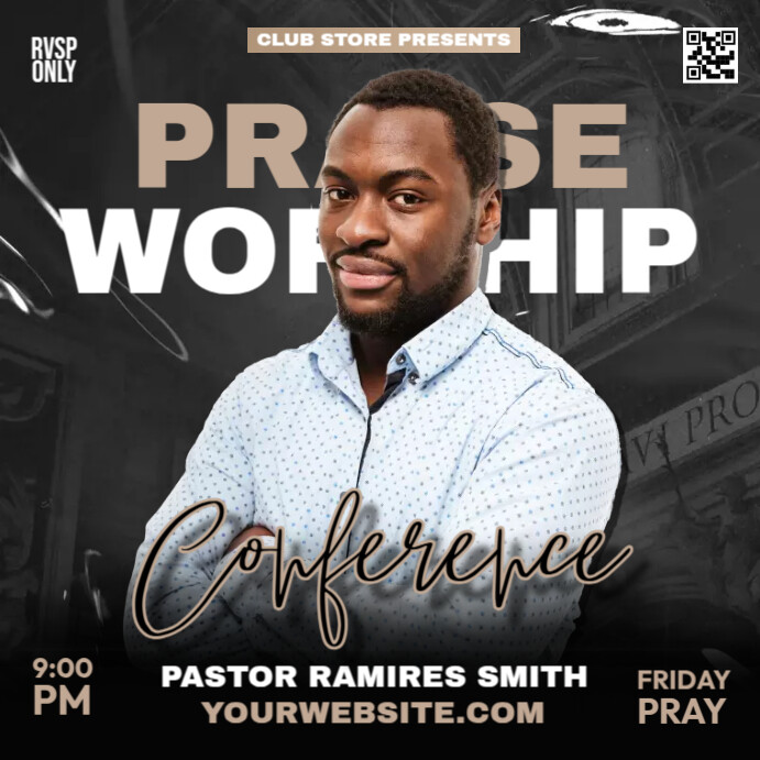 Praise & Worship Template Ads | PosterMyWall