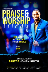 Praise & Worship template | PosterMyWall