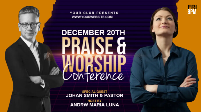 Praise & Worship YouTube Channel Cover Template | PosterMyWall