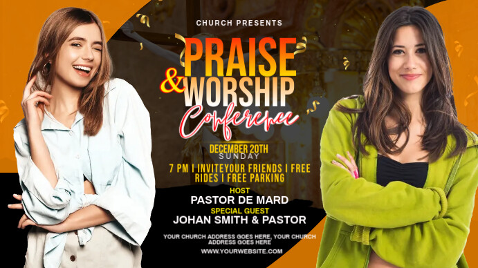 Praise & Worship YouTube Thumbnail Template | PosterMyWall