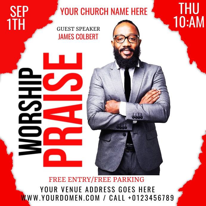 Copy of PRAISE and worship (1) | PosterMyWall