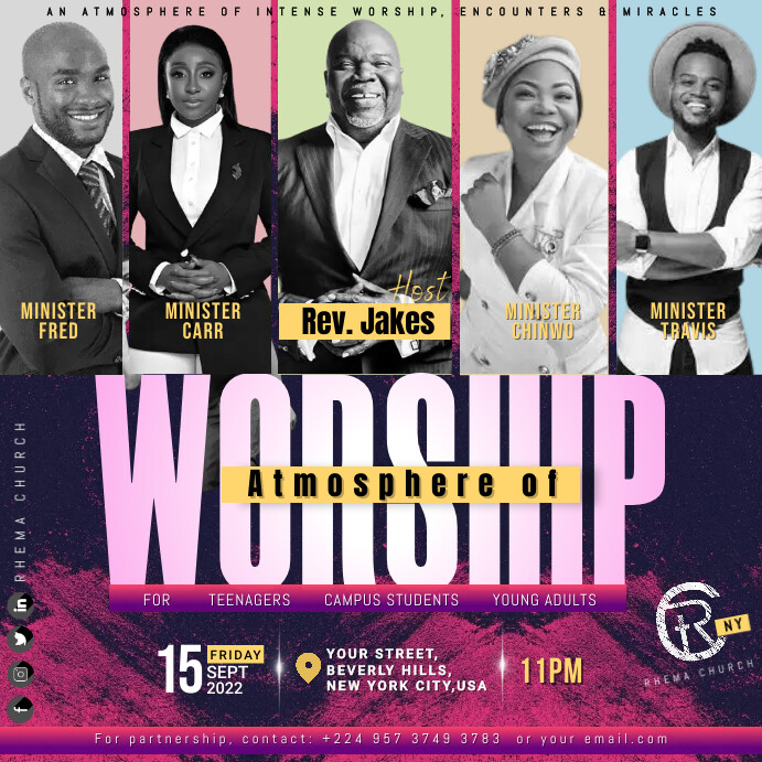 Atmosphere of Worship Template | PosterMyWall