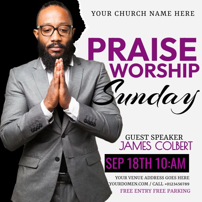 Copy of PRAISE and worship (2) | PosterMyWall