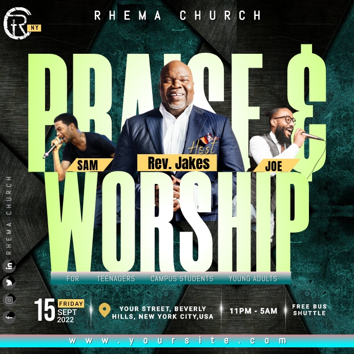 Copia de Praise and Worship (2) | PosterMyWall