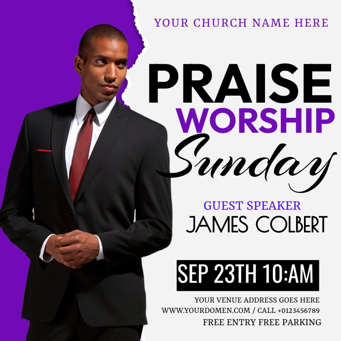 Plantilla de PRAISE and worship (2) | PosterMyWall