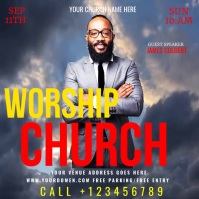 Worship Service Template | PosterMyWall