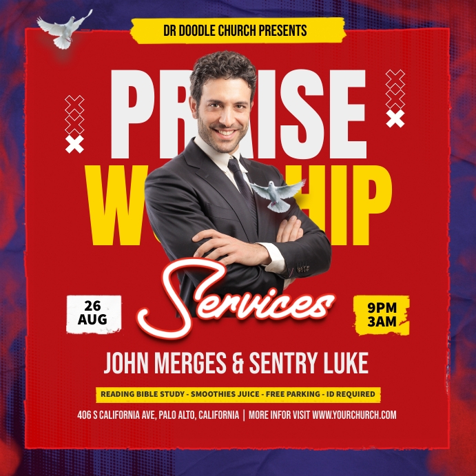 Praise And Worship Ads Template | PosterMyWall