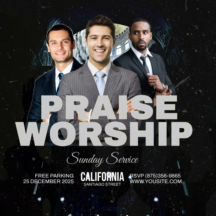 Praise and Worship Ads Template | PosterMyWall